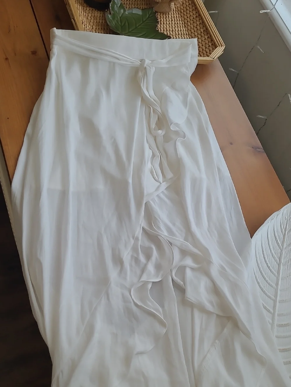 Naked Zebra | Skirts | Naked Zebra High Low Ivory Wrap Beach Vacation ...